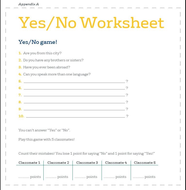 An Activity for Oral Fluency Development - International House World ...