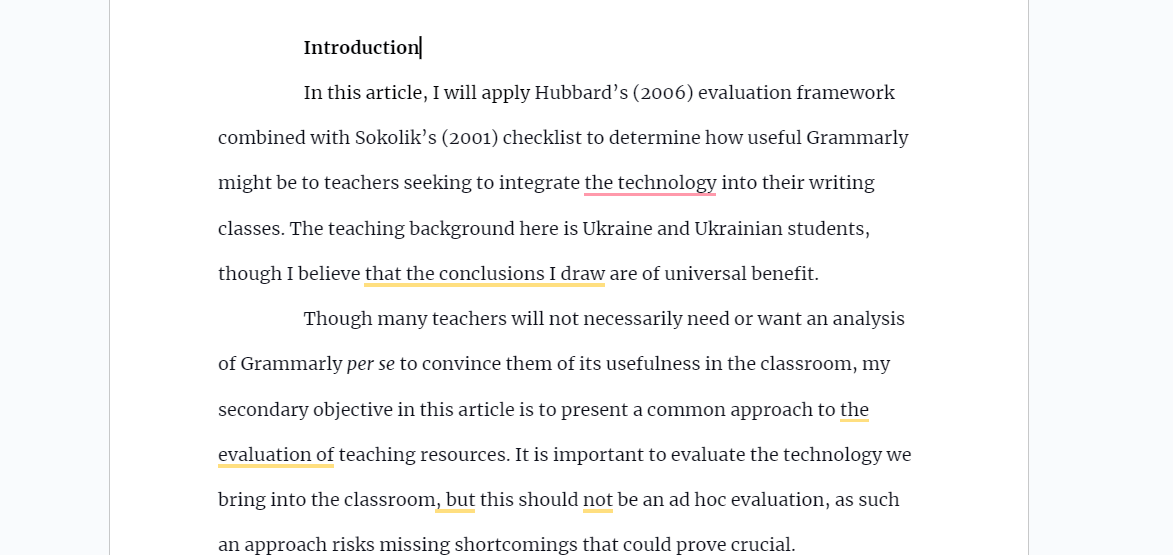 Evaluating Digital Tools for the EFL Classroom - Grammarly as a Case Study - International House ...